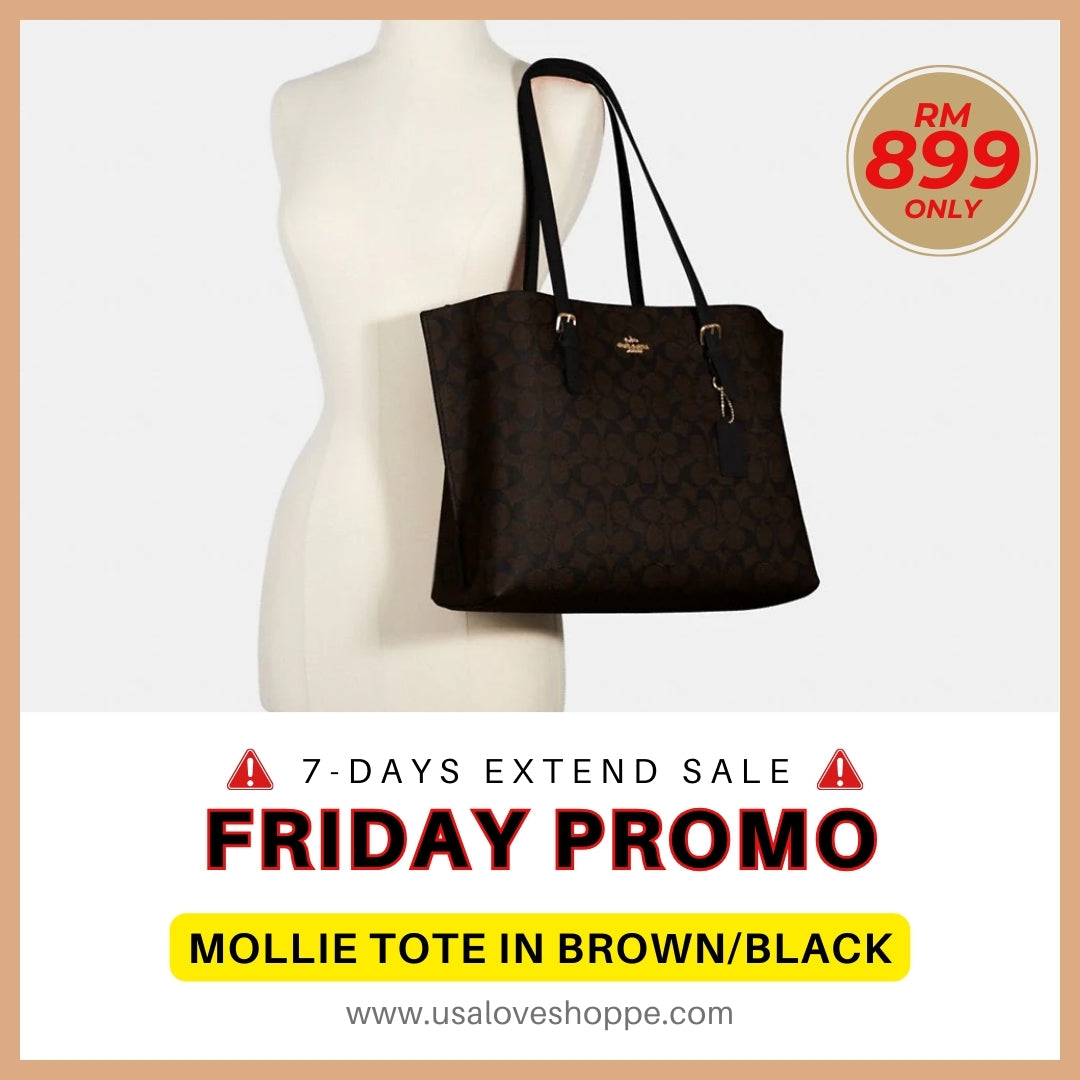 The Ultimate Find: Coach Mollie Tote in Signature Canvas from USALoveS