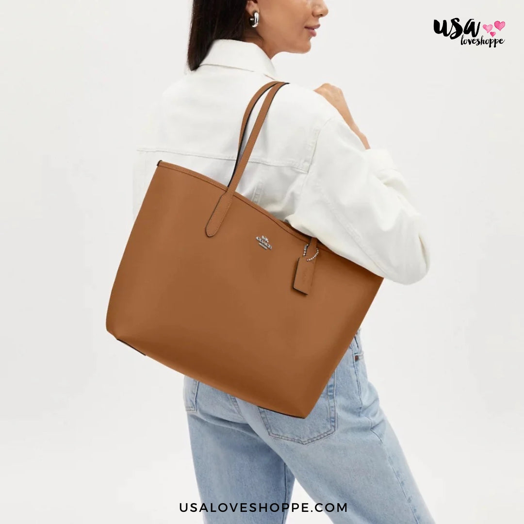 Discover the Chic Coach City Tote Bag in Light Saddle - Your Perfect C