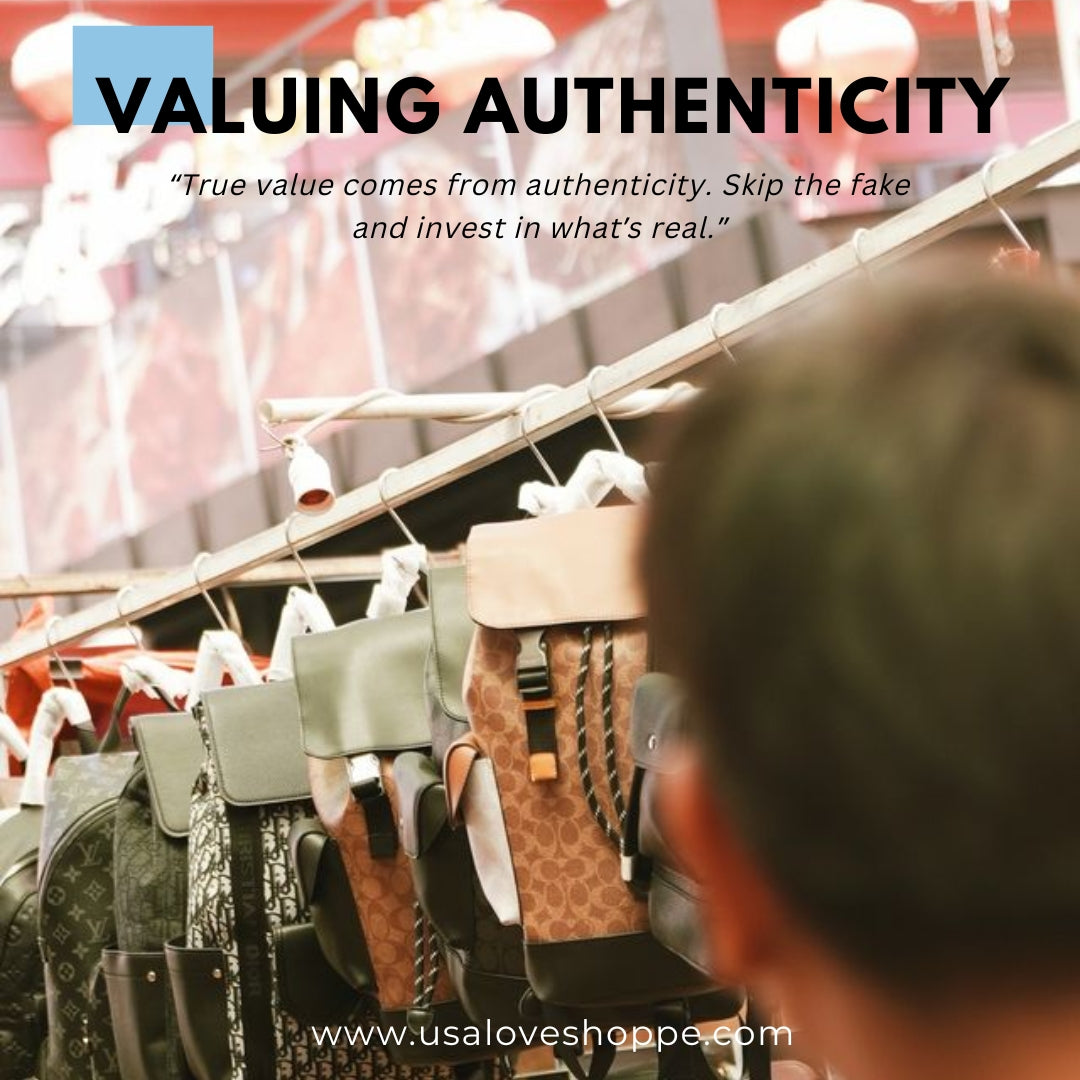 Embracing Authenticity: Investing in Real Value Over Fakes