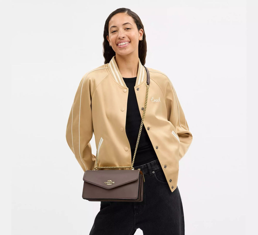 COACH Bag Malaysia | COACH Klare Envelope Crossbody Bag in Dark Stone ...