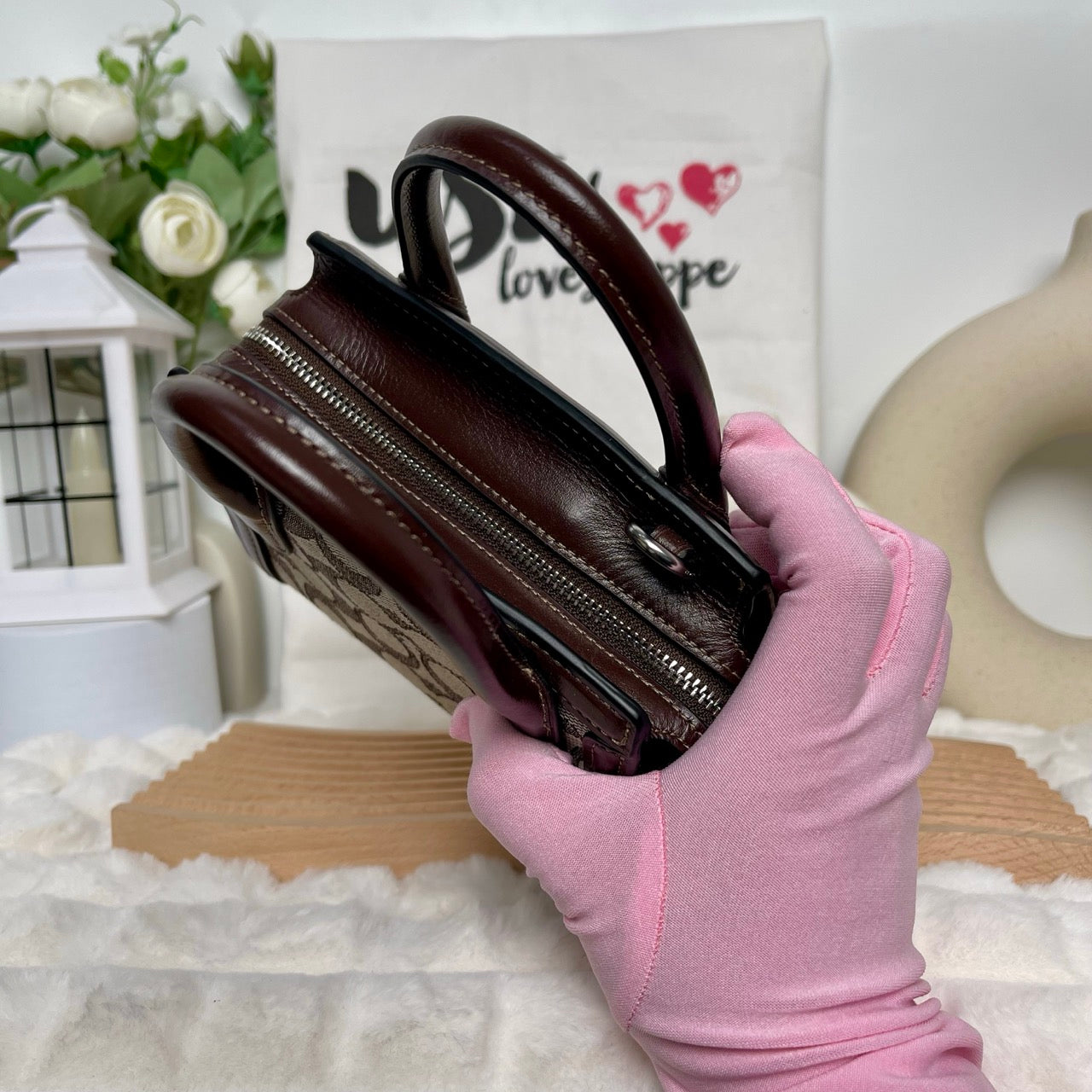 COACH Bag Malaysia | COACH Andrea Mini Carryall In Signature Jacquard ...